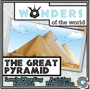 wonders - great pyramid of giza resources - differentiated leveled reading & fun