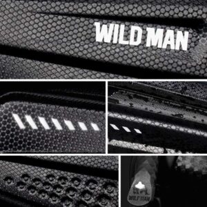 WILD MAN 1.2L Rainproof Hard Shell Bike Saddle Bag for Bicycle Triangle Frame Under Seat for Road Mountain Cycling (Black,ES4)