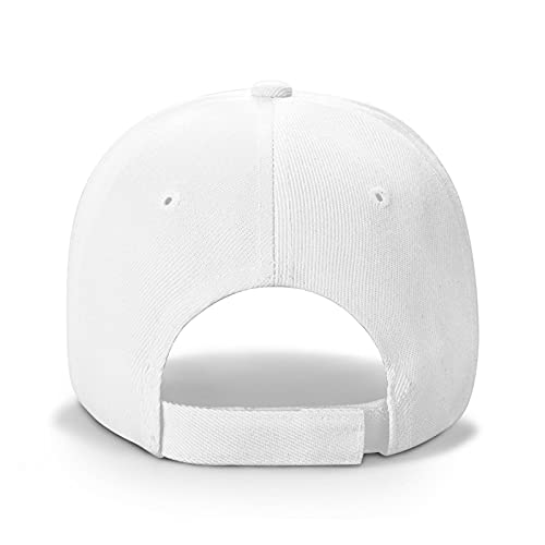 Waldeal Men's Baseball Caps Checkered Flags Race Car Flag Pole Adjustable Dad Hat White