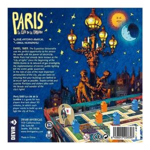 Devir Americas Paris LA CITE DE LA Lumiere Board Game