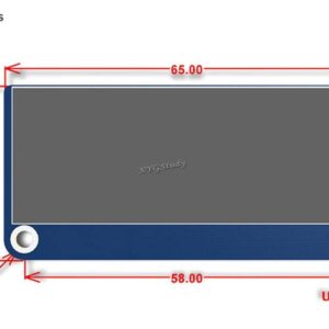 XYGStudy 2.23 inch OLED Display HAT for Raspberry Pi 2B/3B/4B/Zero/Zero W Jetson Nano 128×32 Pixels SPI/I2C Interface