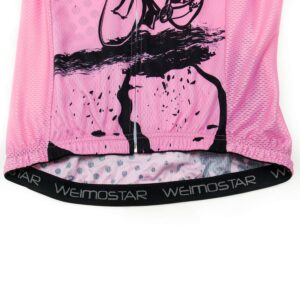 Weimostar Women's Cycling Jersey Long Sleeve Racing Shirt Bicycle Bike Girl Sportswear Clothing Pink Gear Size M