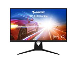 aorus fi27q 27" 165hz 1440p nvidia g-sync compatible ips gaming monitor, built-in anc, 2k display, 1 ms response time, hdr, 95% dci-p3, 1x display port 1.2, 2x hdmi 2.0, 2x usb 3.0