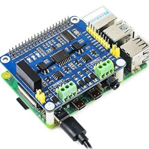 2-Channel Isolated RS485 Expansion HAT,SC16IS752+SP3485 Dual Chip Convert SPI to RS485 Data Rate up to 921600bps Embed Multi Protection Circuits,for Raspberry Pi 4B/3B+/3B/2B/Zero/Zero W