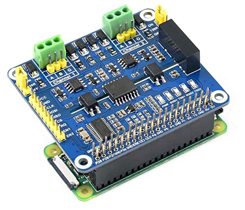 2-Channel Isolated RS485 Expansion HAT,SC16IS752+SP3485 Dual Chip Convert SPI to RS485 Data Rate up to 921600bps Embed Multi Protection Circuits,for Raspberry Pi 4B/3B+/3B/2B/Zero/Zero W