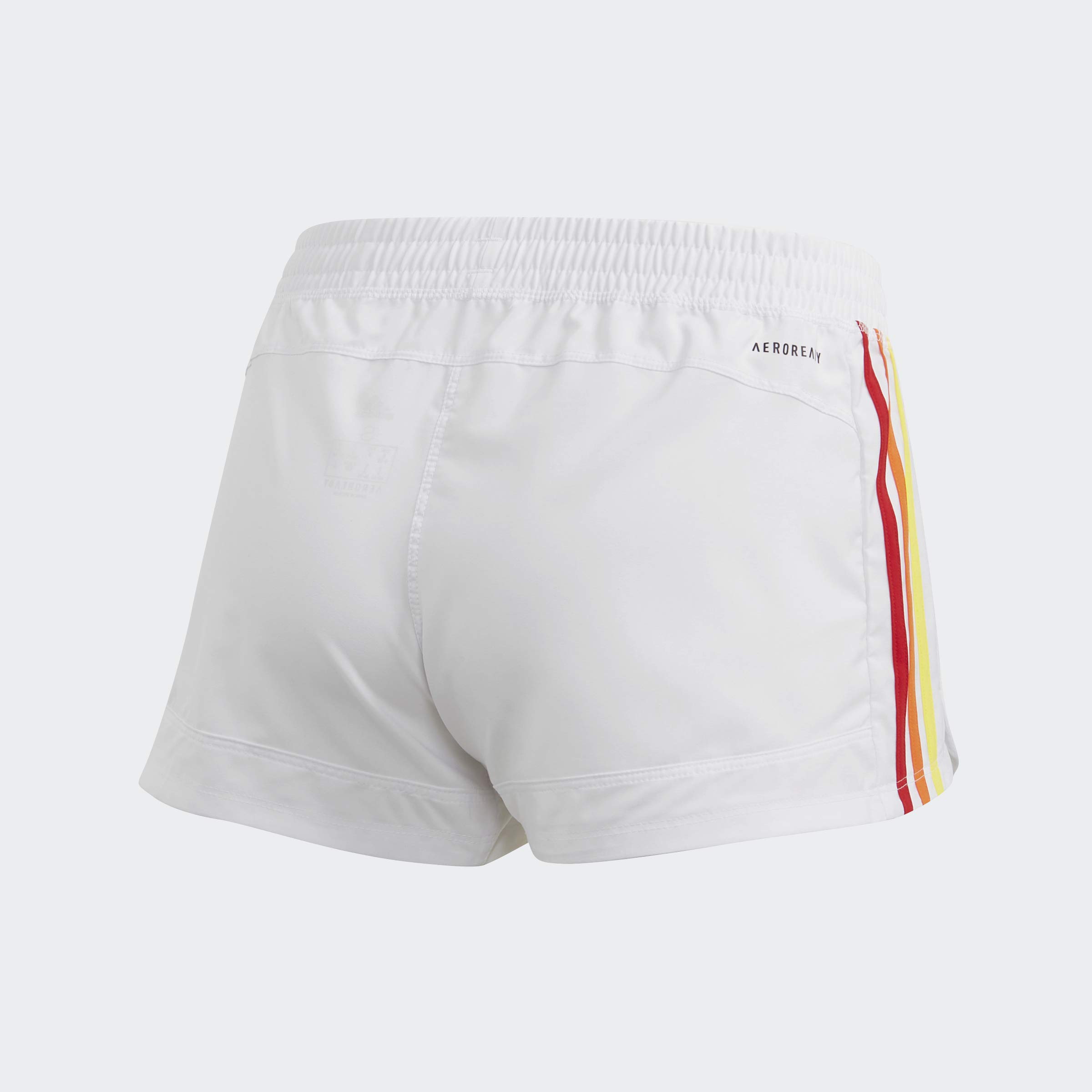 adidas womens Pride Pacer Shorts White XX-Small