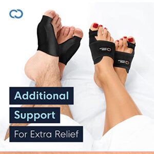 Copper Compression Bunion Relief Kit - Includes 1 Pair Each of Bunion Corrector Cushion Sleeves & Bunion Corrector Toe Splints - Pads & Straightens Bunions, Feet for Men & Women - Small/Medium