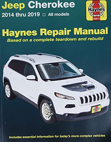 Haynes 50011 Repair Manual Compatible With Jeep Cherokee (2014-2019)