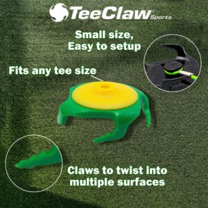 Tee Claw Training Aid for Golf, Baseball, Softball - Universal Fit Golf Tee Holder, Versatile Multisports Training Equipment, Multifunctional Kit for Practicing Skills, Fit for All Baseball Positions