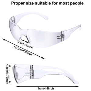 Frienda 24 Pieces Polycarbonate Eyewear Glasses Impact Resistant Lens, One Size for Eyes(Clear)