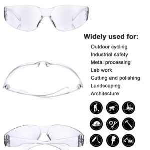 Frienda 24 Pieces Polycarbonate Eyewear Glasses Impact Resistant Lens, One Size for Eyes(Clear)