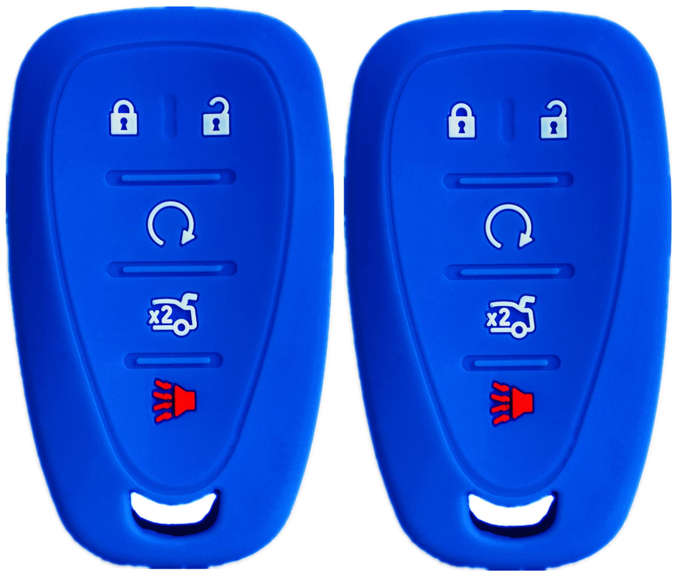 Silicone Smart Key Fob Cover Case Protector Keyless Remote Holder for 2016-2024 Chevy Malibu Camaro Trax Traverse Sonic Cruze Volt Equinox Spark HYQ4EA