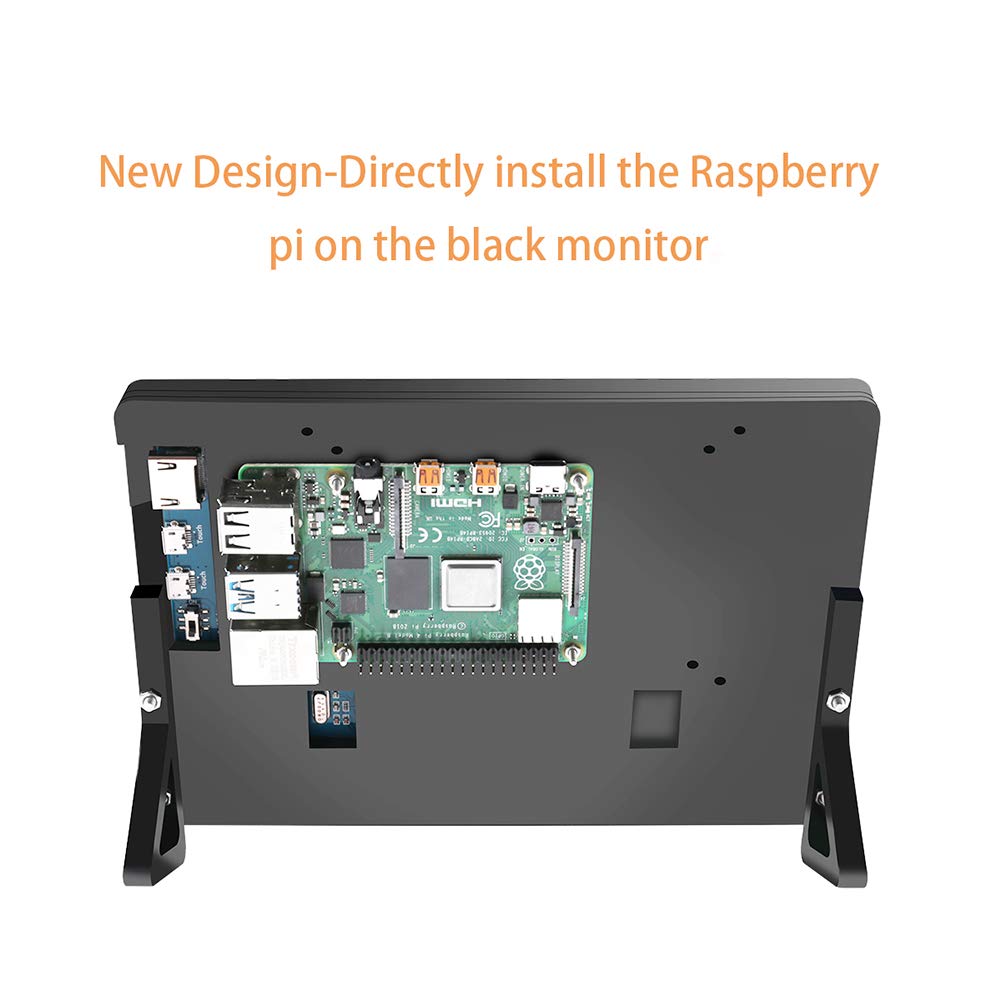 DORHEA for Raspberry Pi 7" Touch Screen Monitor Module 7 inch IPS Display Portable Touchscreen Computer 1024X600 Game Monitor for Pi 4/3/2/ Zero/B B+,Support Raspbian Ubuntu Xbox /PS4 /Mac iOS/Win10