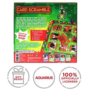 AQUARIUS Elf Card Scramble Board Game - Fun Family Christmas Party Game for Kids, Teens & Adults - Entertaining Game Night Gift - Officially Licensed Elf the Movie Merchandise