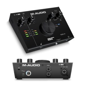 m-audio air 192x4 usb c audio interface for recording, podcasting, streaming with studio quality sound, 1 xlr in and music production software