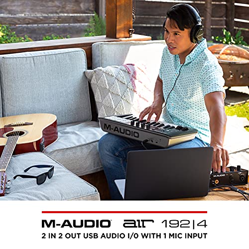 M-Audio AIR 192x4 USB C Audio Interface for Recording, Podcasting, Streaming with Studio Quality Sound, 1 XLR in and Music Production Software