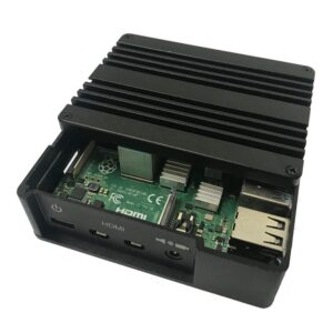 Metal Aluminium Case Chassis Box with Cooling Fan for Raspberry Pi 4 Model B