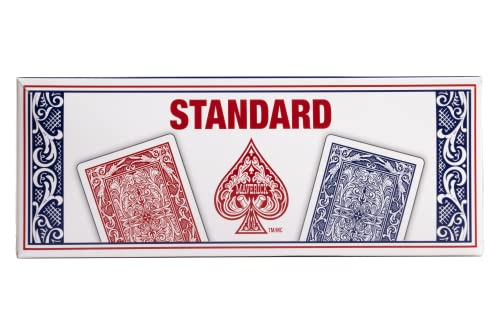 Maverick Playing Cards, Standard Index, Red and Blue, 12 Pack