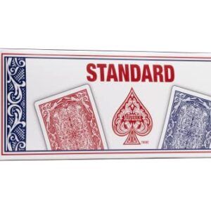 Maverick Playing Cards, Standard Index, Red and Blue, 12 Pack