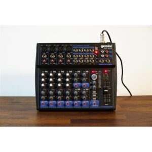 Gemini Sound GEM-12USB | 12-Channel Professional Bluetooth Audio Mixer with On-Board Multi-FX, USB MP3 Playback, and High-Quality Preamps for Dynamic Live Sound Mixing