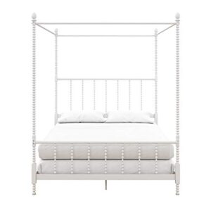 DHP Emerson Metal Canopy Bed in Full Size Frame in White