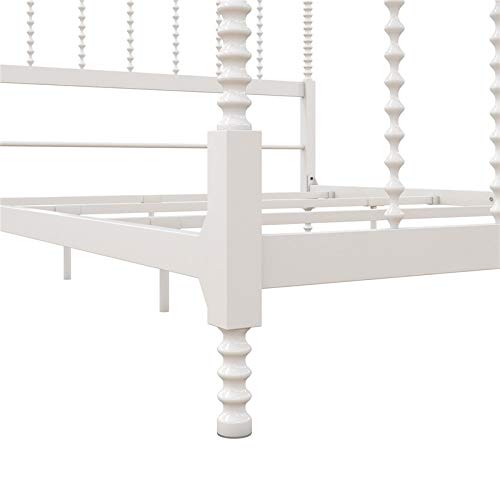 DHP Emerson Metal Canopy Bed in Full Size Frame in White