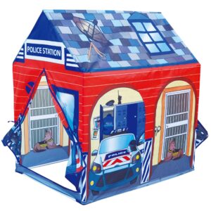 poco divo police station play tent kids pretend super hero playhouse