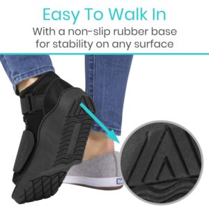 Vive Offloading Post-Op Shoe - Forefront Wedge Boot for Broken Toe Injury - Non Weight Bearing Medical Recovery for Foot Surgery, Hammer Toes, Bunion, Feet Walking Orthopedic (Men 7-9, Women 8.5-10)