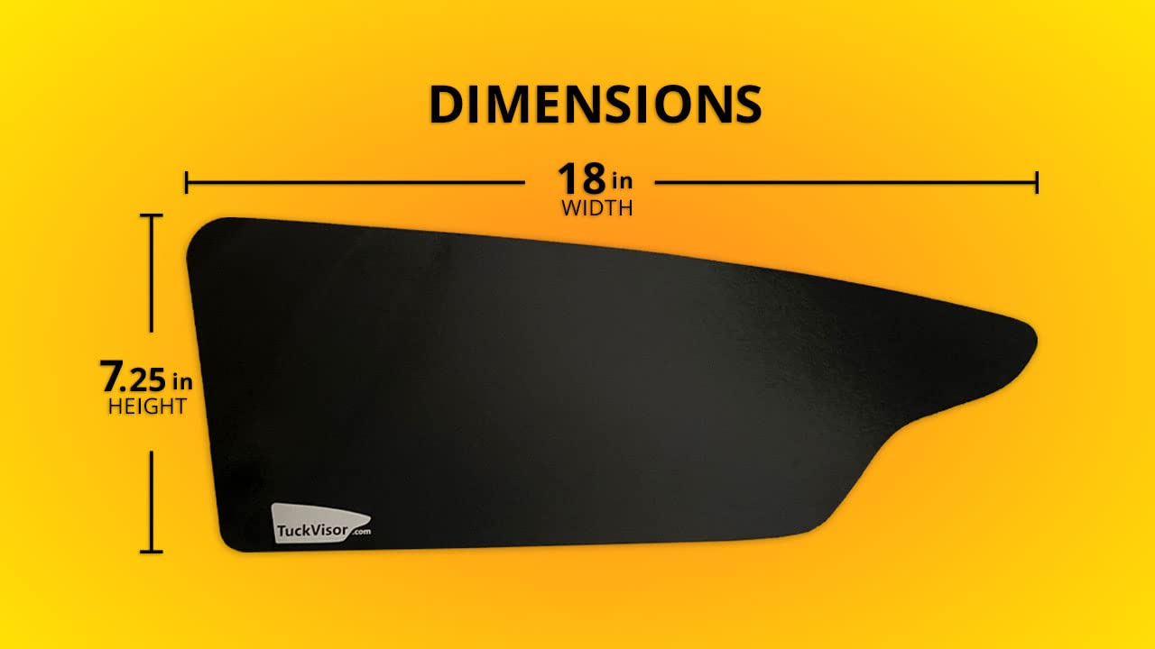 TuckVisor Limo Tint Sun Visor Sunshade Extender for Car Window Windshield Sun Shade Anti-Glare Car Sun Visor Protects from Sun Glare, Snow Blindness, UV Rays, Universal for Cars, SUVs, Trucks 1 Pack