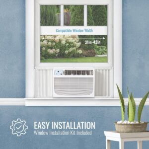 Keystone 25,000 BTU Window Air Conditioner and Dehumidifier, 230V, Window AC Units for Apartment, Living Room, Garage and Large Rooms up to 1500 Sq.Ft., Window Unit Air Conditioner with Remote Control