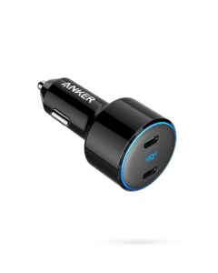 usb c car charger, anker 48w 2-port piq 3.0 fast charger adapter, powerdrive+ iii duo with power delivery for iphone 12/12 pro/12 pro max/11/11 pro/11 pro max/xr/xs/x, galaxy, pixel, ipad pro and more