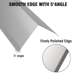 Zipcase Stainless Steel Wall Corner Guard 2 x 2 x 48 inch, Pack of 10 Metal Wall Corner Protector with 90-Degree Angle for Wall Protection and Decoration.