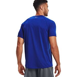 Under Armour Men's Tech 2.0 Novelty Short-Sleeve T-Shirt , Royal (400)/Black , Medium