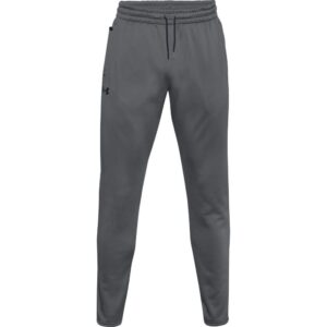 Under Armour Mens Armour Fleece Pants , Pitch Gray (012)/Black , Large