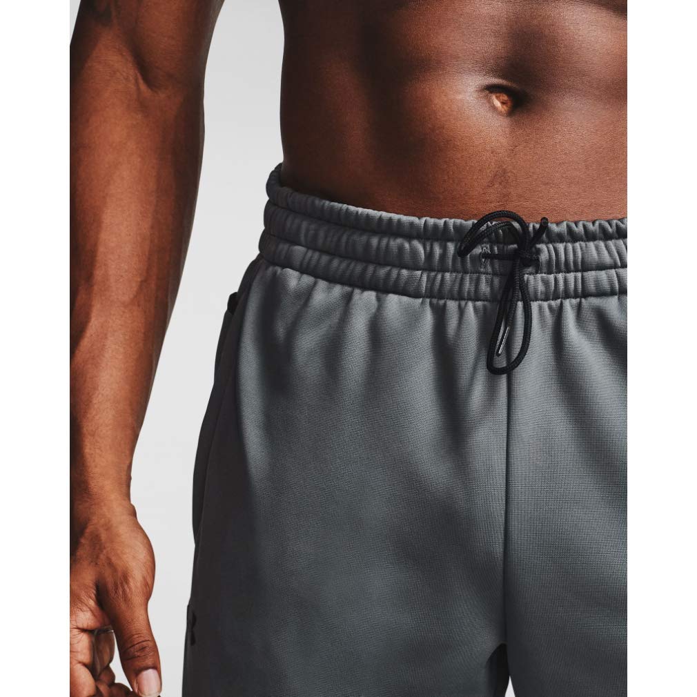 Under Armour Mens Armour Fleece Pants , Pitch Gray (012)/Black , Large