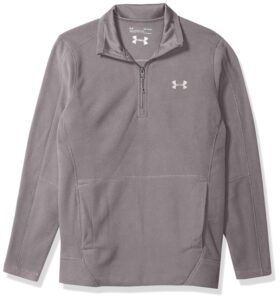 under armour zephyr fleece solid long sleeve ¼ zip, brown umber (281)/highland buff, medium