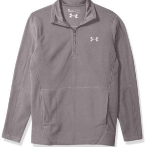 Under Armour Zephyr Fleece Solid Long Sleeve ¼ Zip, Brown Umber (281)/Highland Buff, Medium