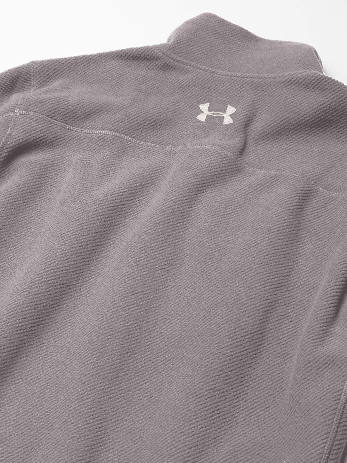 Under Armour Zephyr Fleece Solid Long Sleeve ¼ Zip, Brown Umber (281)/Highland Buff, Medium