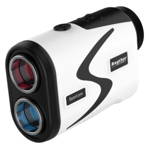 raythor golf rangefinder, 6x rechargeable laser range finder 1000 yards with slope adjustment, flag seeker with vibration and fast focus system, continuous scan support, help you choose the right club