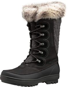 helly-hansen womens garibaldi vl waterproof winter boot, 991 jet black/jet black/charcoal, 7