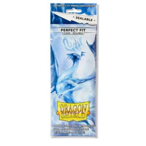 Dragon Shield 100 Standard Size Clear Resealable Sleeves (2 Packs)