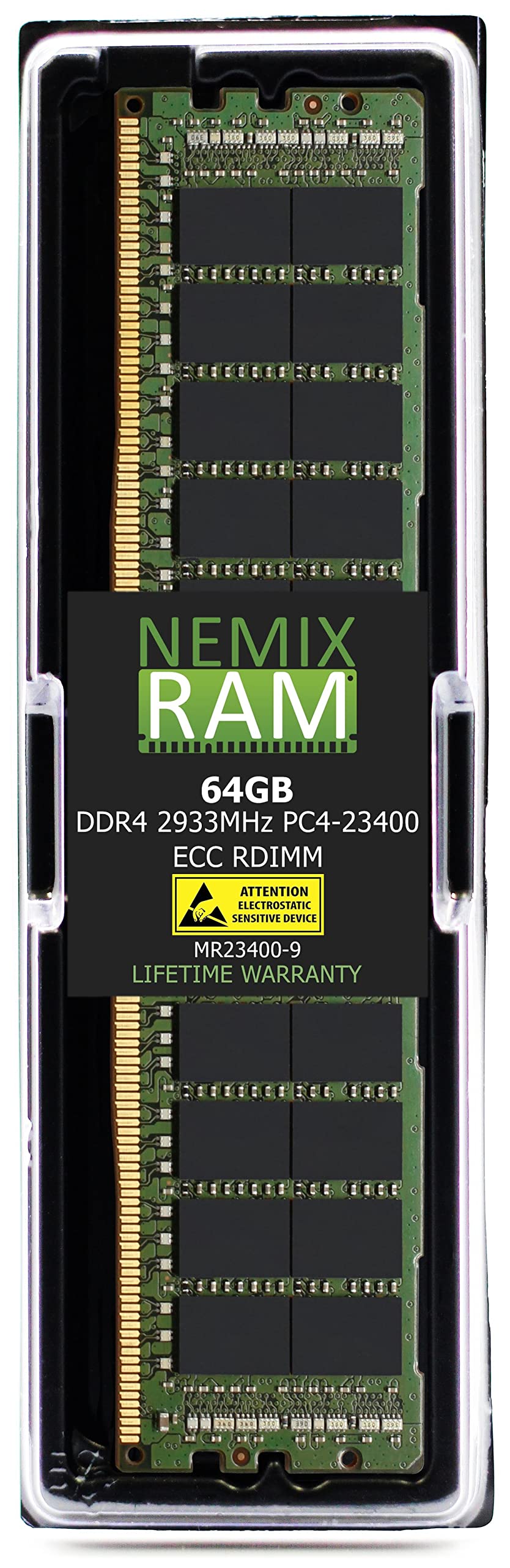 Samsung M393A8G40MB2-CVF 64GB DDR4 2933MHZ PC4-23400 ECC RDIMM 2Rx4 Replacement Memory Upgrade by NEMIX RAM