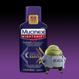 Mucinex Maximum Strength Sinus-Max Severe Congestion & Pain & Nightshift Sinus Liquid, 6 Fl Oz (Pack of 2)