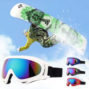 Peicees Pack of 4 Ski Goggles for Women Men Kids Snow Sports Motorcycle Snowboard Goggles