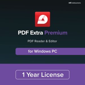 pdf extra premium - professional pdf editor - edit, protect, annotate, fill & sign pdfs - 1 year license - 1 pc | 50gb cloud storage