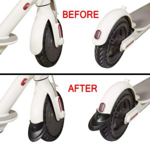 TOMALL Scooter Fender Brake Fender Fishtail Front Rear Splash-Proof Rubber Mudguard Bracket Accessories Compatible for Xiaomi Mijia M365/M365 Pro Electric Scooter