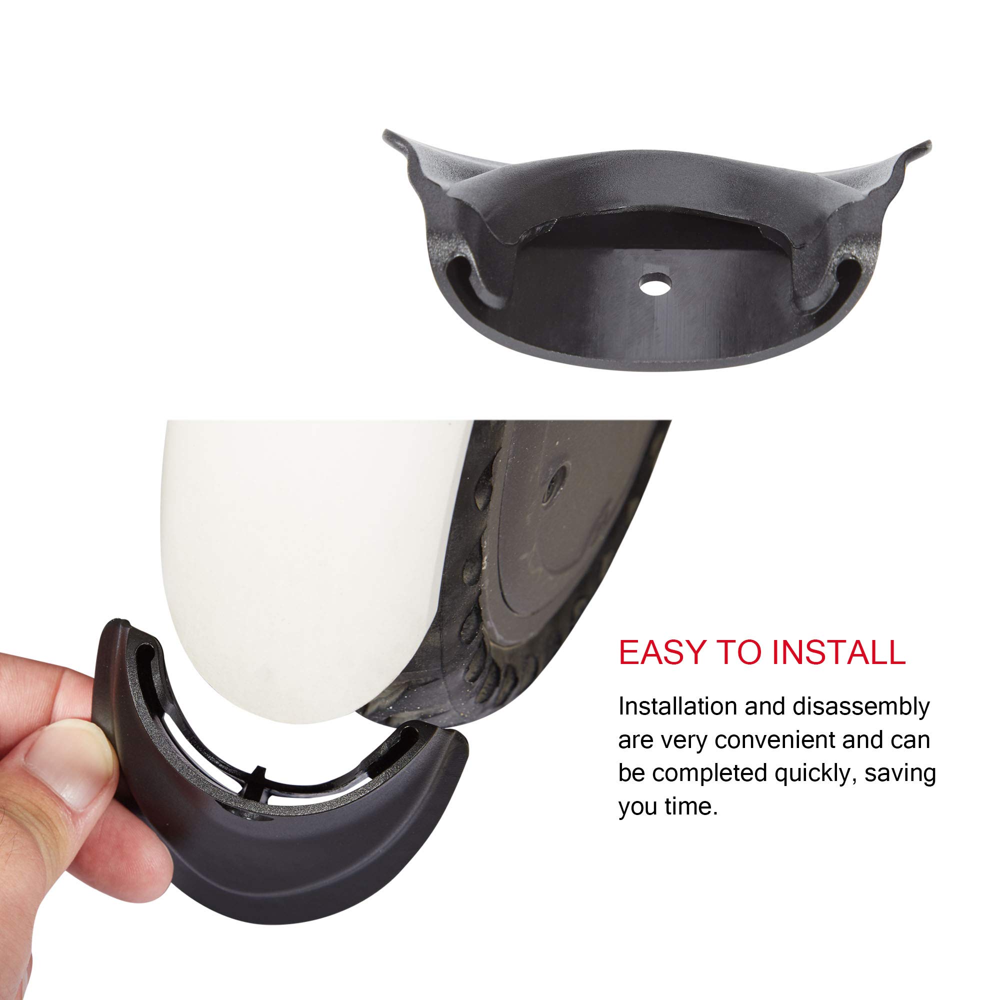 TOMALL Scooter Fender Brake Fender Fishtail Front Rear Splash-Proof Rubber Mudguard Bracket Accessories Compatible for Xiaomi Mijia M365/M365 Pro Electric Scooter