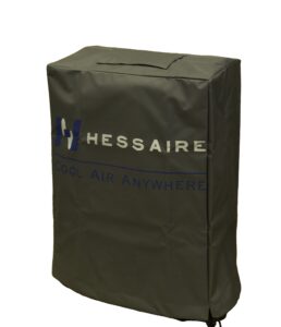 hessaire cooler cover for models: mc91,mc92v,m350, 11,000 cfm in silver gray