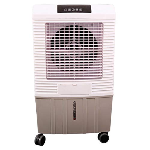 Hessaire MC26A Portable Evaporative Cooler, Humidifier, 2100 Cubic FPM, Cools 700 Sq. Ft., 2.5 GPH, White. For Garages, Shops, Patios, Pools, Workshops, Includes Remote Control for Ease of Operation