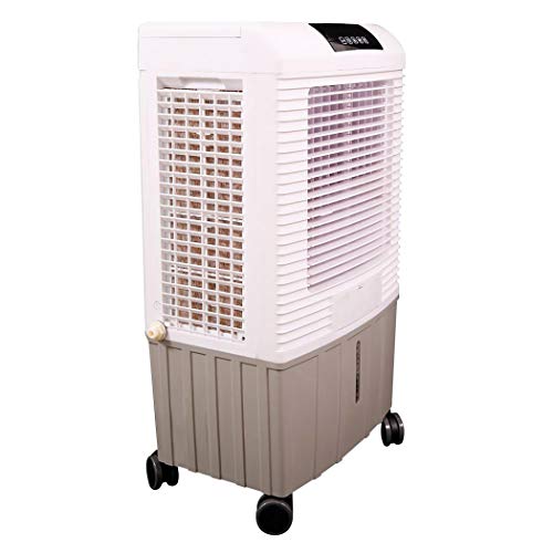 Hessaire MC26A Portable Evaporative Cooler, Humidifier, 2100 Cubic FPM, Cools 700 Sq. Ft., 2.5 GPH, White. For Garages, Shops, Patios, Pools, Workshops, Includes Remote Control for Ease of Operation